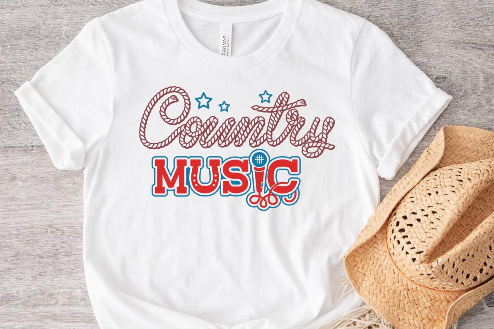 Country Music SVG: Guitar, Folk Lettering Cut File (digital Download ...