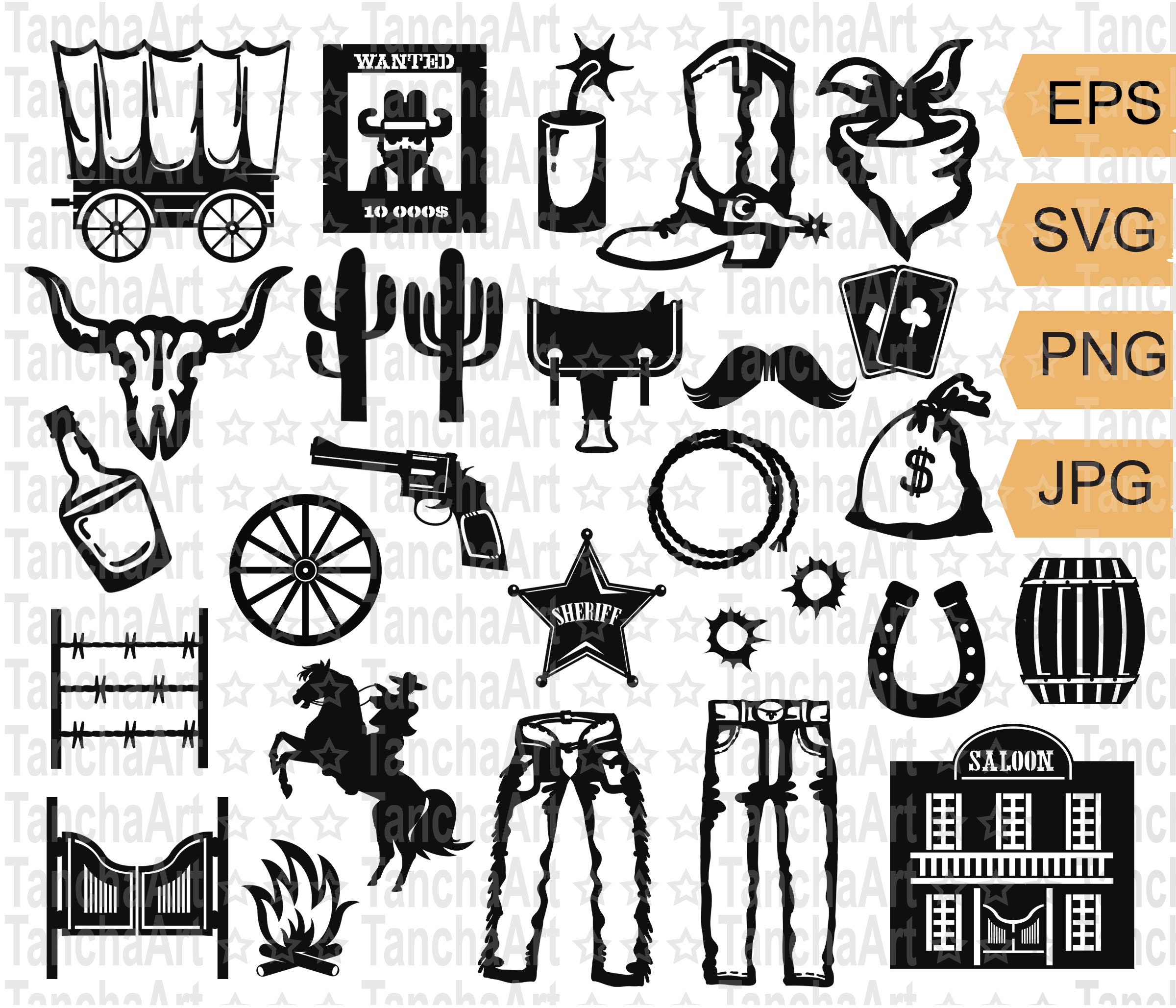 Cowboy Svg Bundle Cowboy Clip Art Printable Vector Cowboy - Etsy Australia