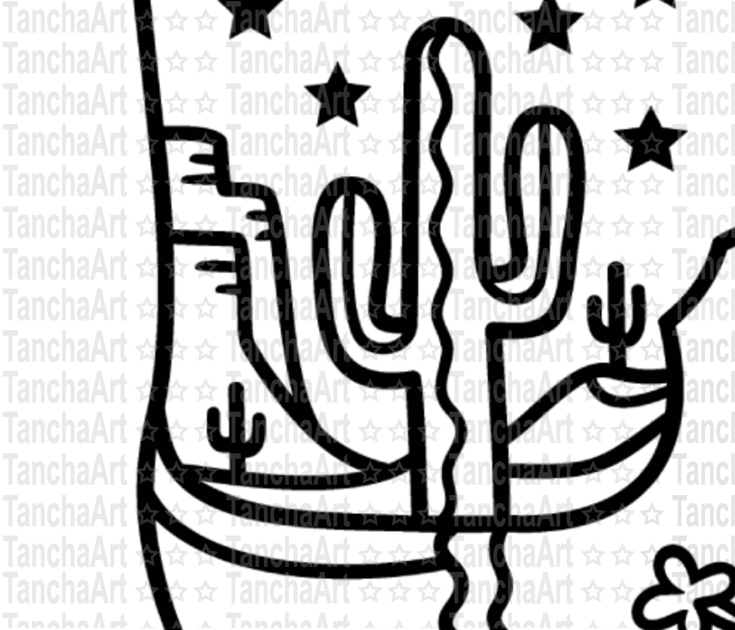 Cowboy Boots Cut File Svg for Cricut Cowboy Boot Printable - Etsy UK