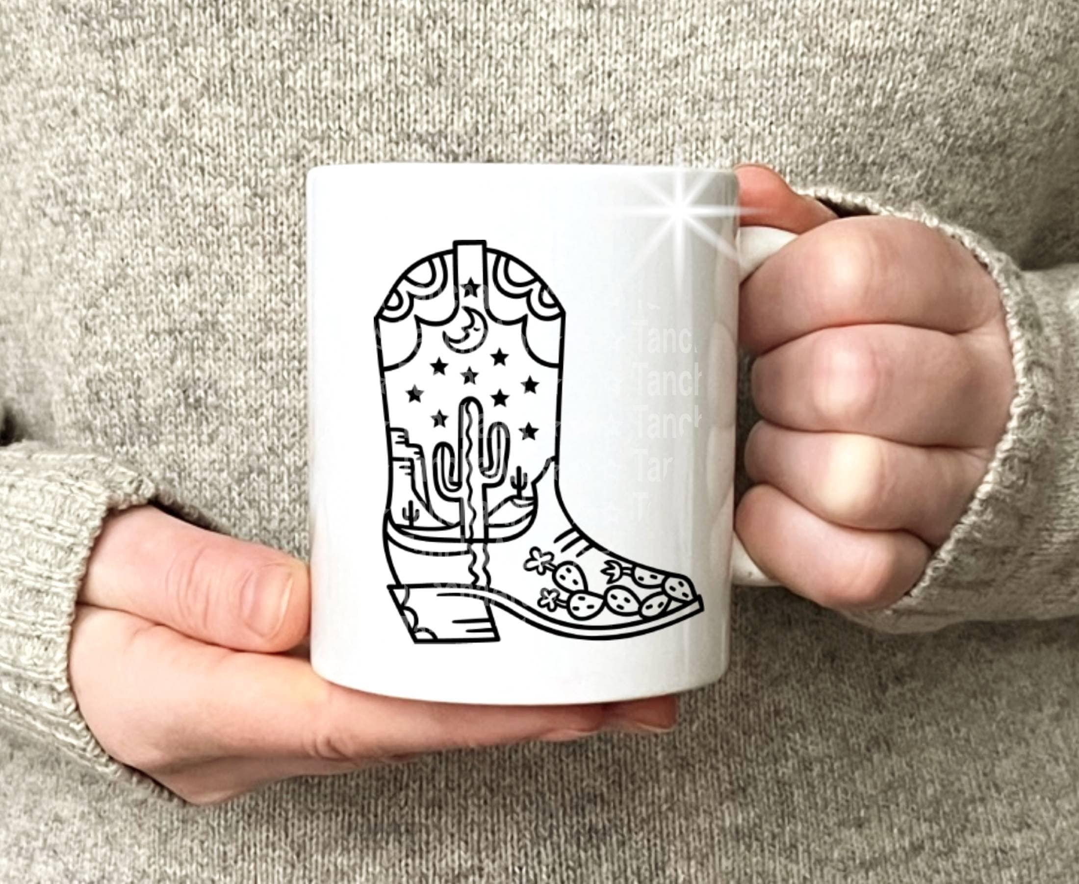 Cowboy Boots Cut File Svg for Cricut Cowboy Boot Printable - Etsy UK