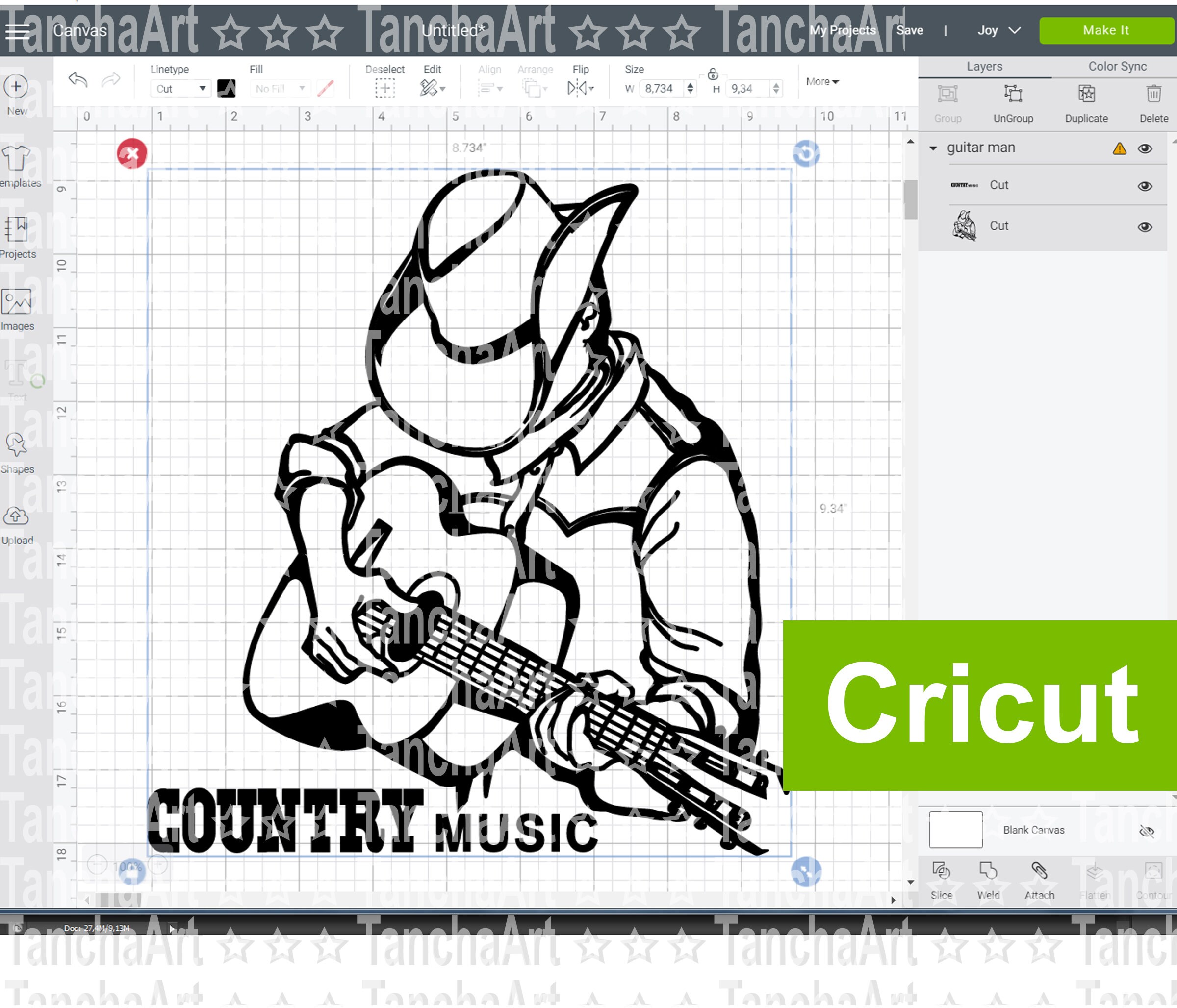 Country Music Svg Cowboy Man With Guitar Player SVG PNG EPS - Etsy