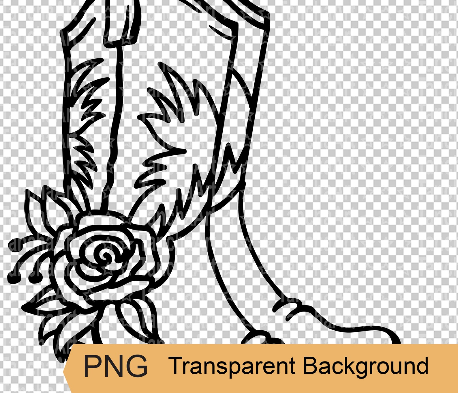 Cowboy boots SVG decorated flowers Country Wedding Cowboy | Etsy