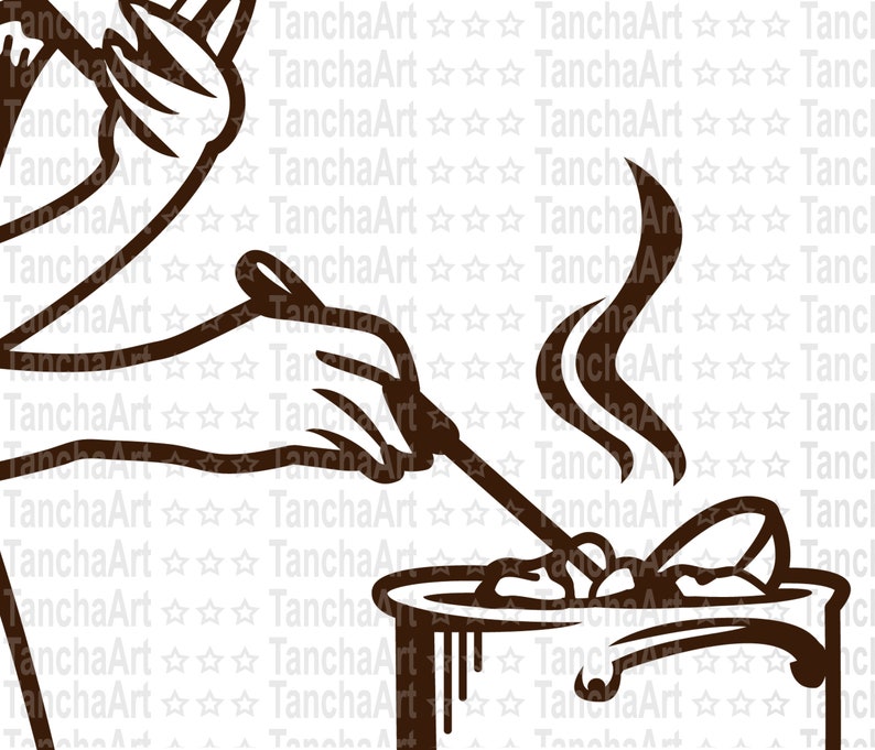 Retro Woman Cook SVG Retro Kitchen Art PNG Printable Cut File - Etsy