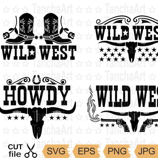 Wild Wild West Svg - Etsy