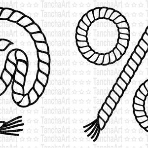 Rope Numbers SVG Rope Svg Cut File Cricut Silhouette Download Vector ...