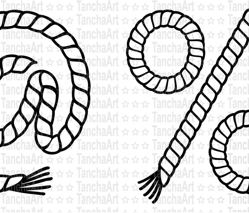 Rope Numbers SVG Rope Svg Cut File Cricut Silhouette Download - Etsy