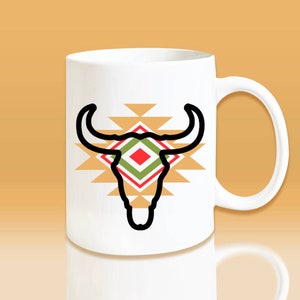 Cow Skull Aztec Pattern SVG Cow Skull Bundle Print Art Cut - Etsy