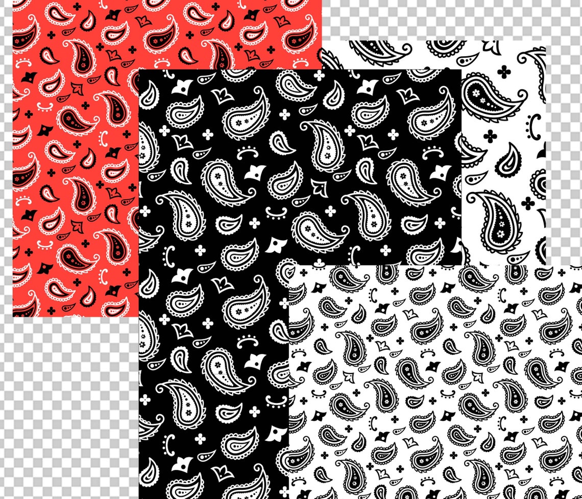 Seamless Bandana Pattern Svg Png Jpg Bandana Texture - Etsy
