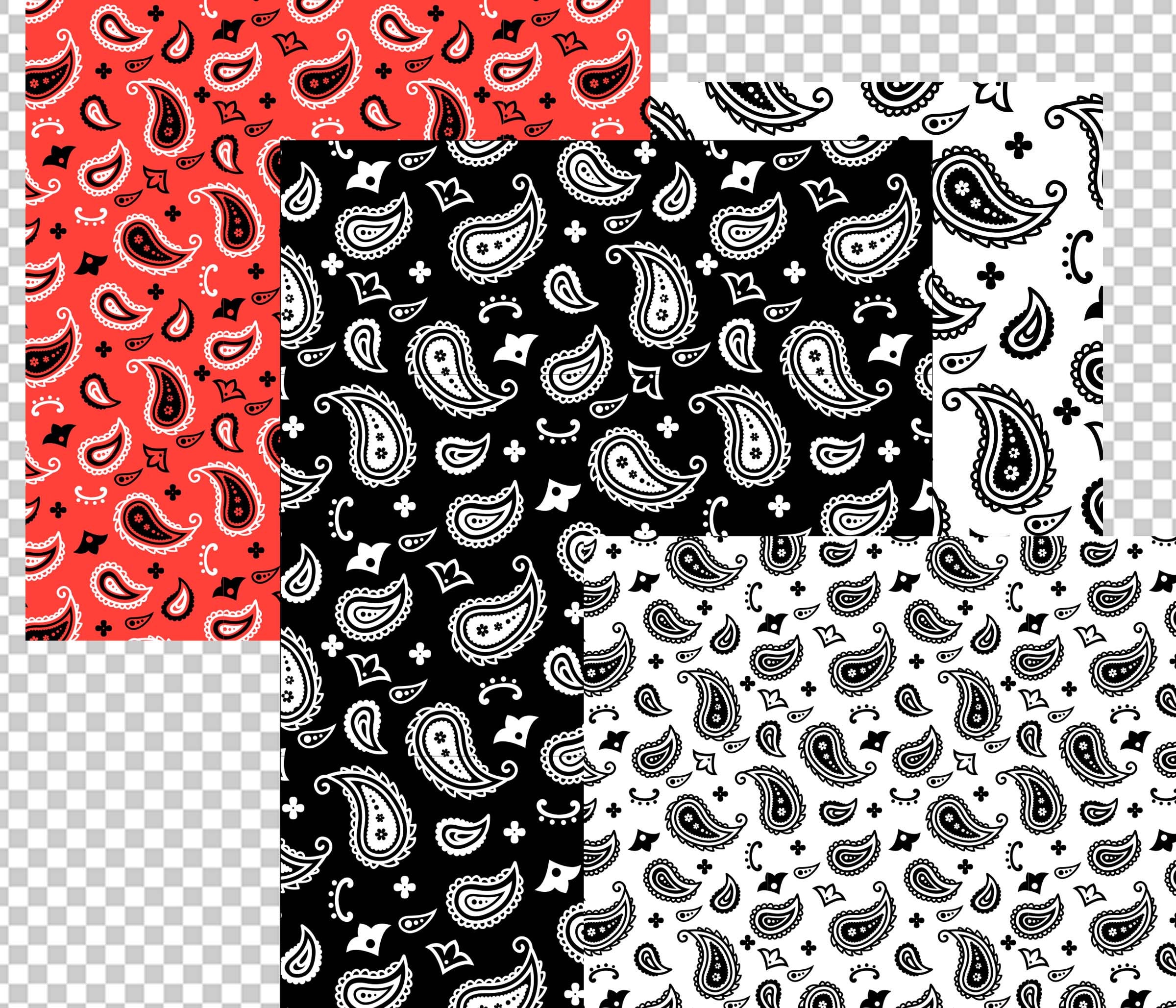 Seamless Bandana Pattern Svg Png Jpg Bandana Texture - Etsy