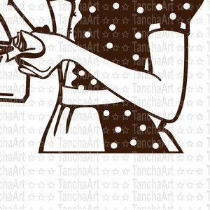 Retro Woman Cooks SVG Printable Cut File for Cricut Chef - Etsy UK