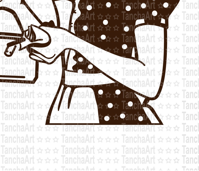 Retro Woman Cooks SVG Printable Cut File for Cricut Chef - Etsy UK