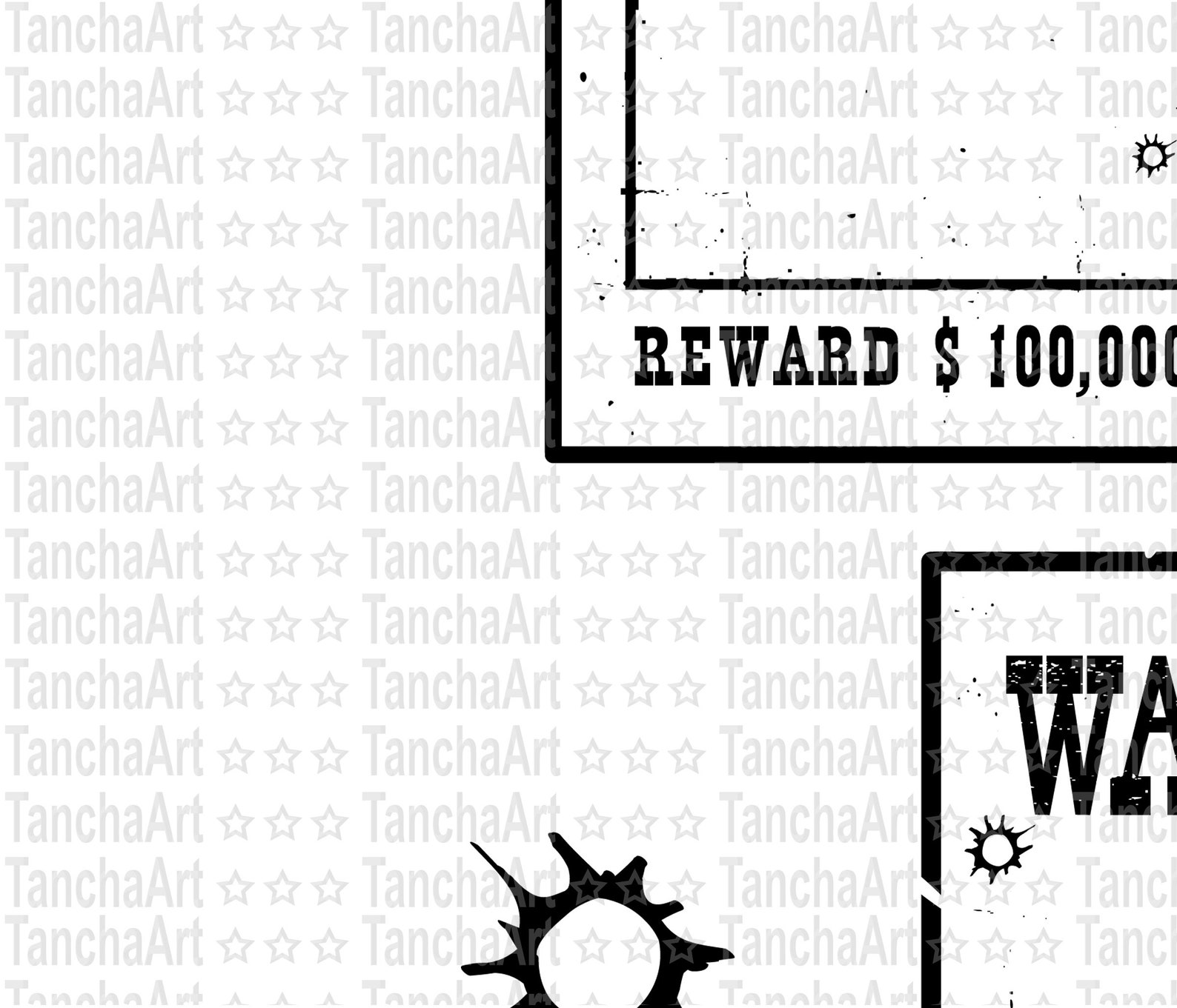 Wanted Poster SVG Wanted Frame for Portrait Bundle Wanted Poster ...