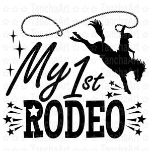 My First Rodeo SVG Cut File Cowboy & Wild Horse Svg Png for Cricut ...