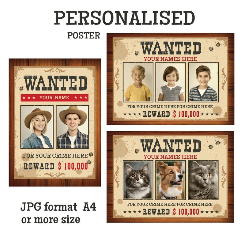 Funny Wanted Posters - Etsy