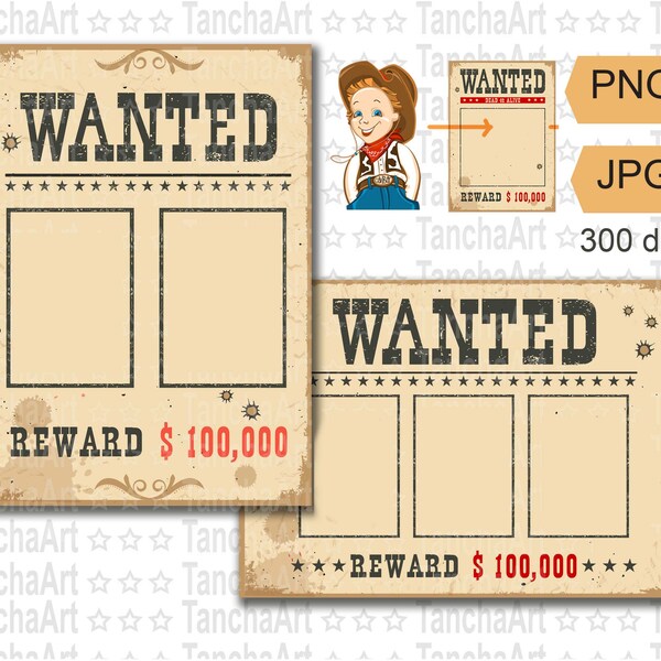 Wanted Poster - Etsy