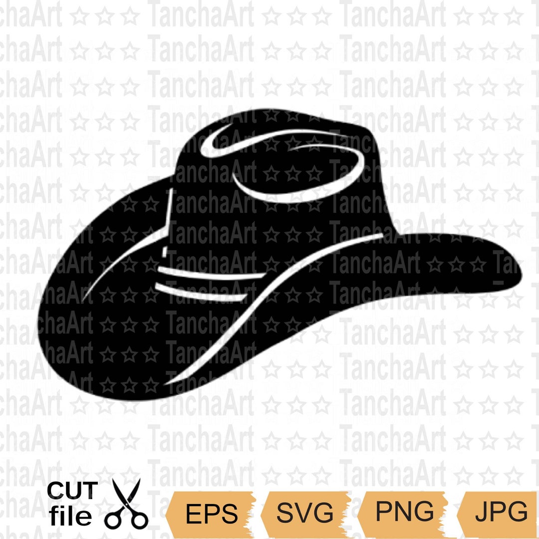 Cowboy Hat SVG Vector Cowboy Hat SVG Cowboy Hat Silhouette Western Hat ...