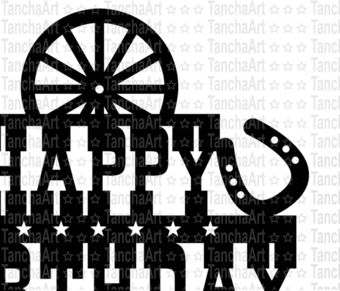 Happy Birthday Cowboy Cake Topper Svg Cowboy Birthday Cake - Etsy Canada