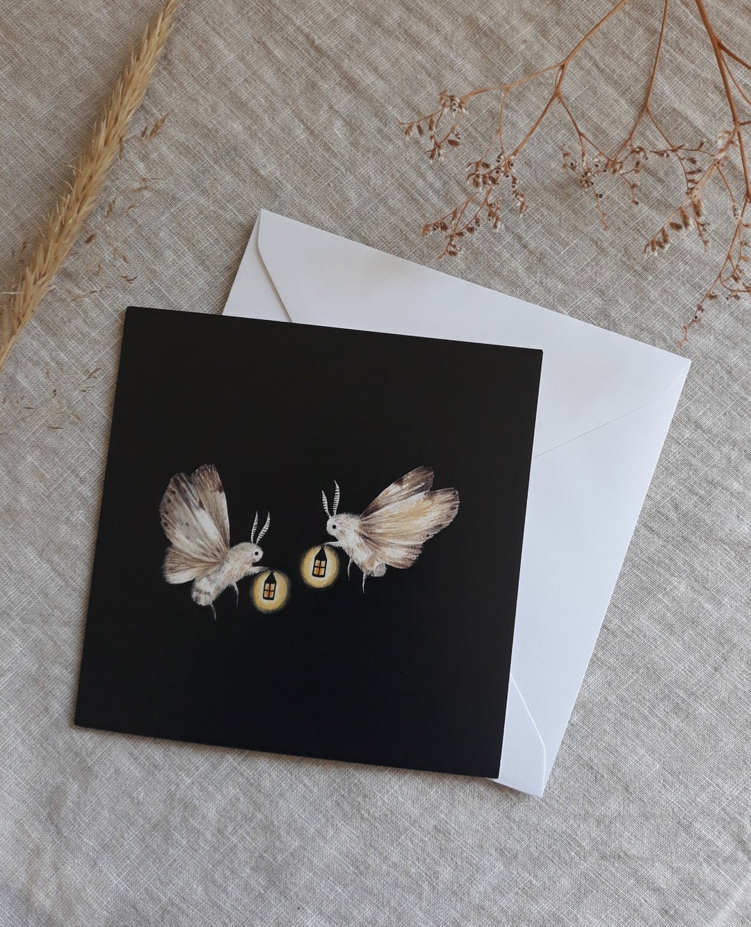 Greeting Card Moths - Etsy