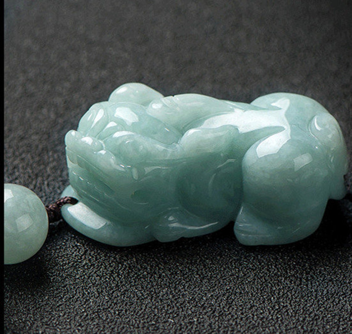 Natural Burma Jadeite Pixiu Bracelet Green Jade Men Chain | Etsy
