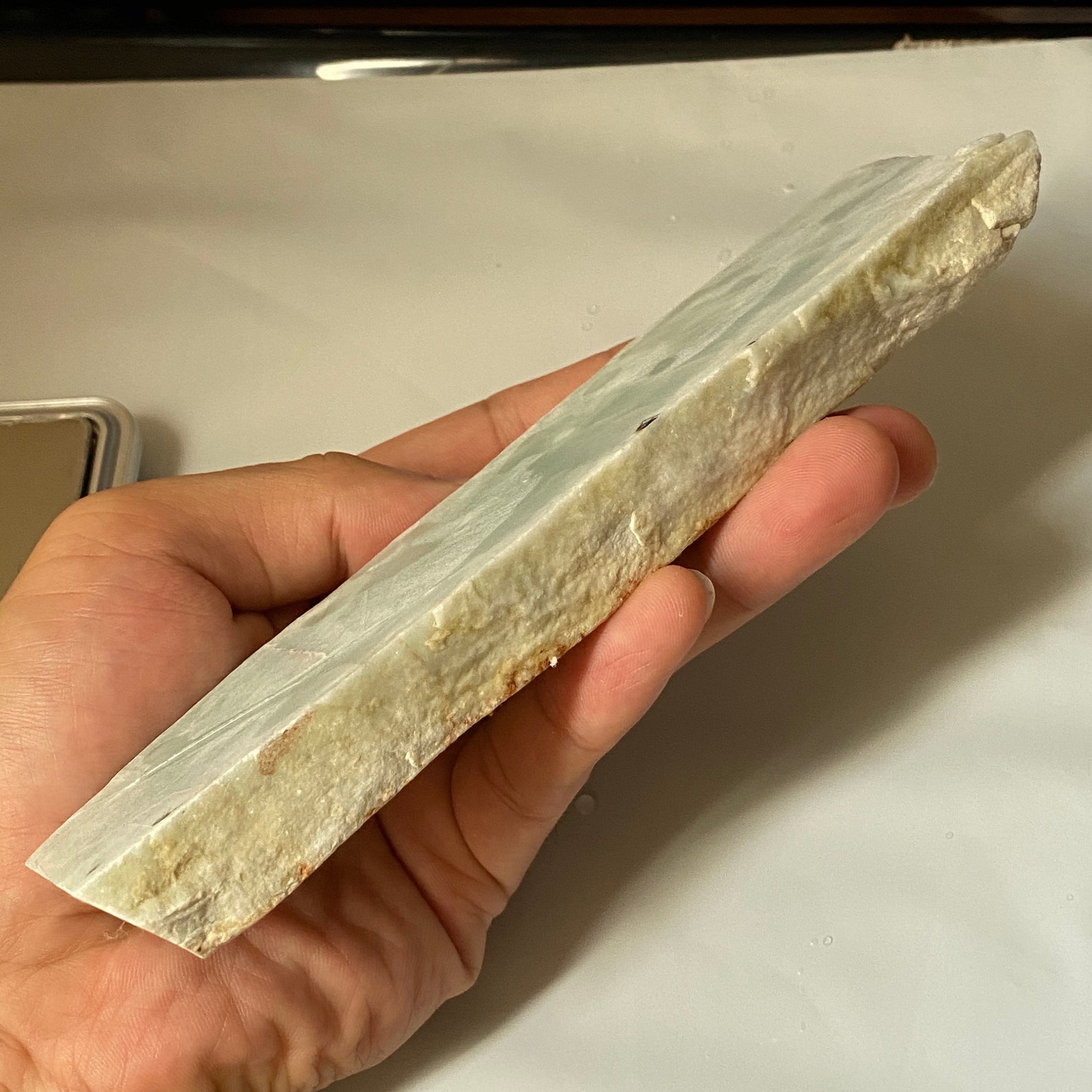 359g Translucent Rough Slab Natural Green Jadeite Raw Stone | Etsy