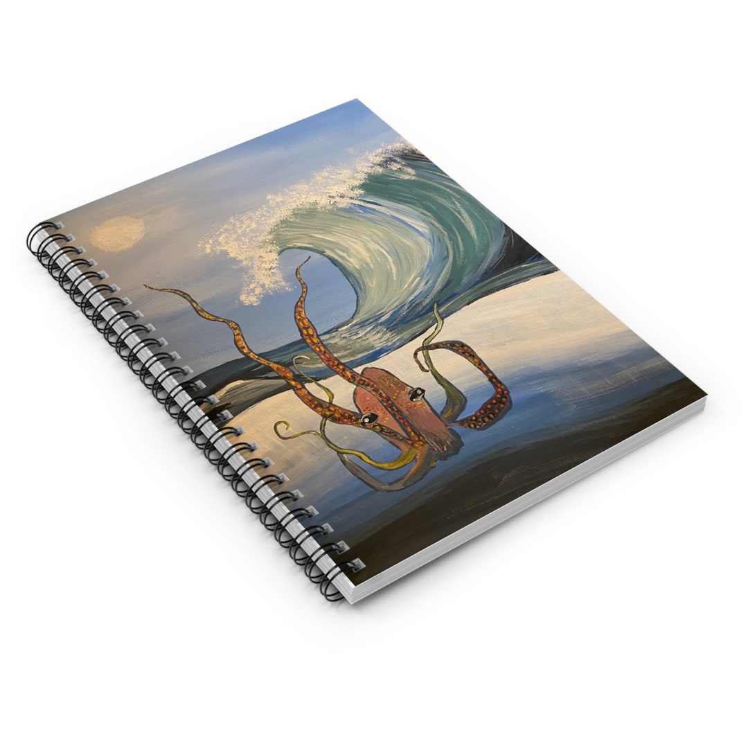Spiral Notebook ocean Theme - Etsy