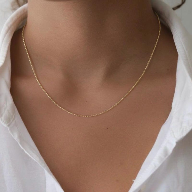 9k Twist Gold Chain - Etsy