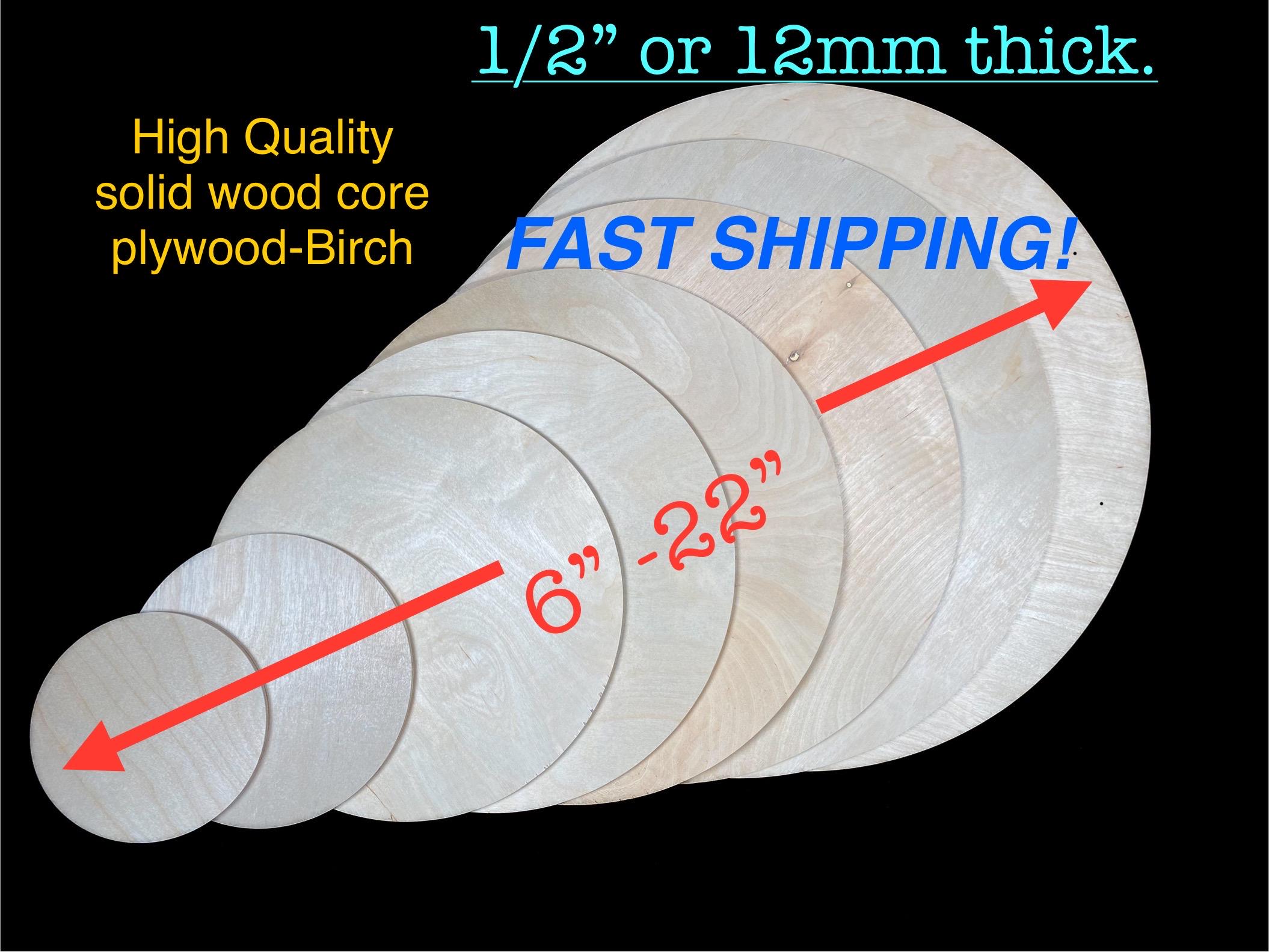 Birch Plywood Rounds: 1/2" Wood Circle for Signs, CNC Cut - Etsy