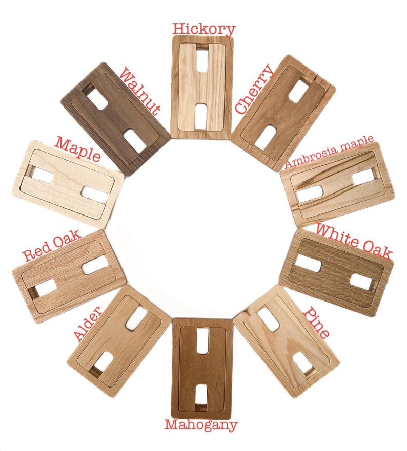 Custom Wood Cable Grommet: Desk Wire Hole Cover, 10 Wood Species - Etsy