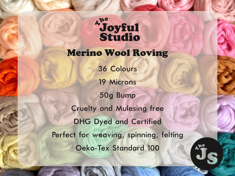 Soft Merino Wool Roving: 19 Micron Fiber for Spinning, Felting ...