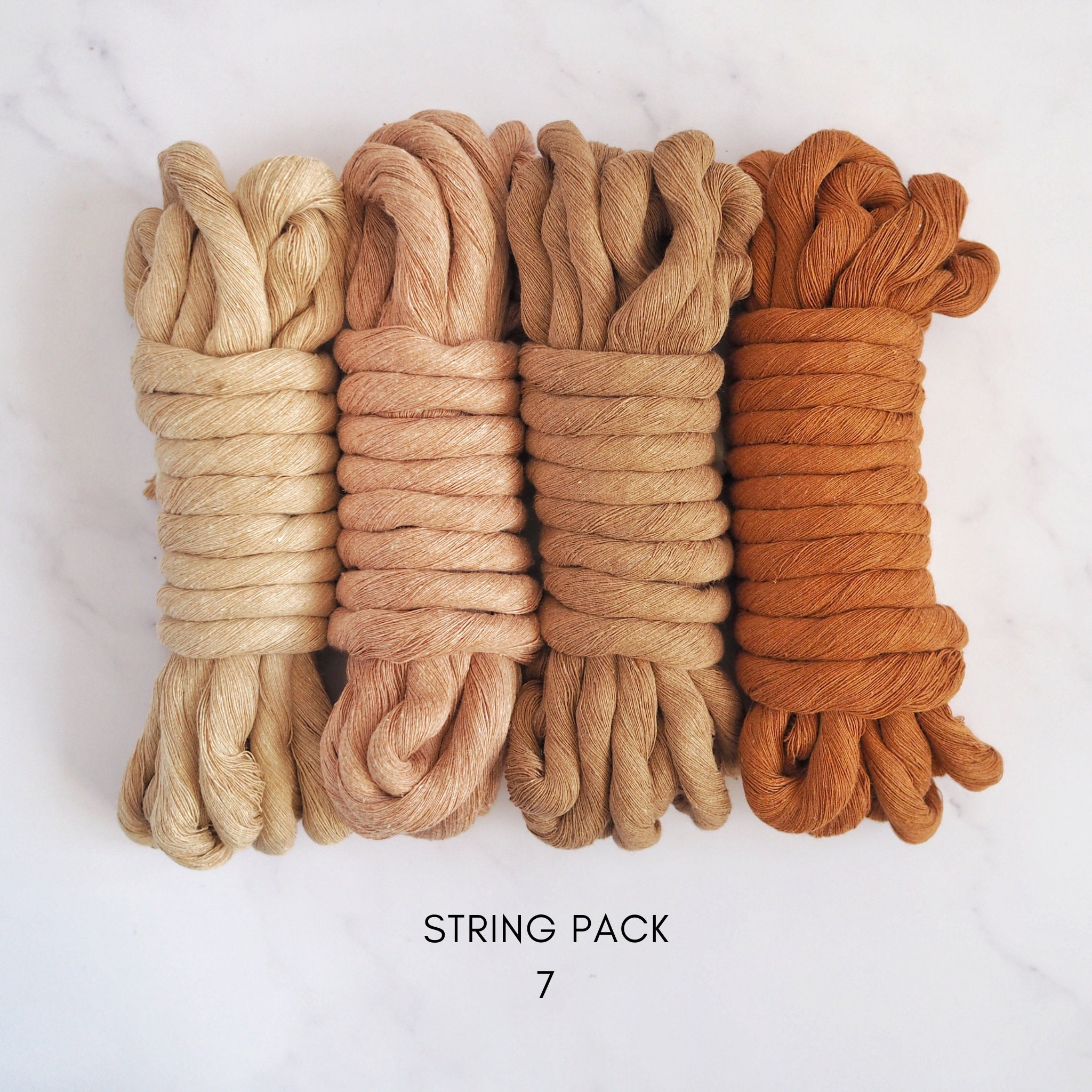 12mm Organic Cotton String Packs. 10 Colour Combinations. - Etsy UK