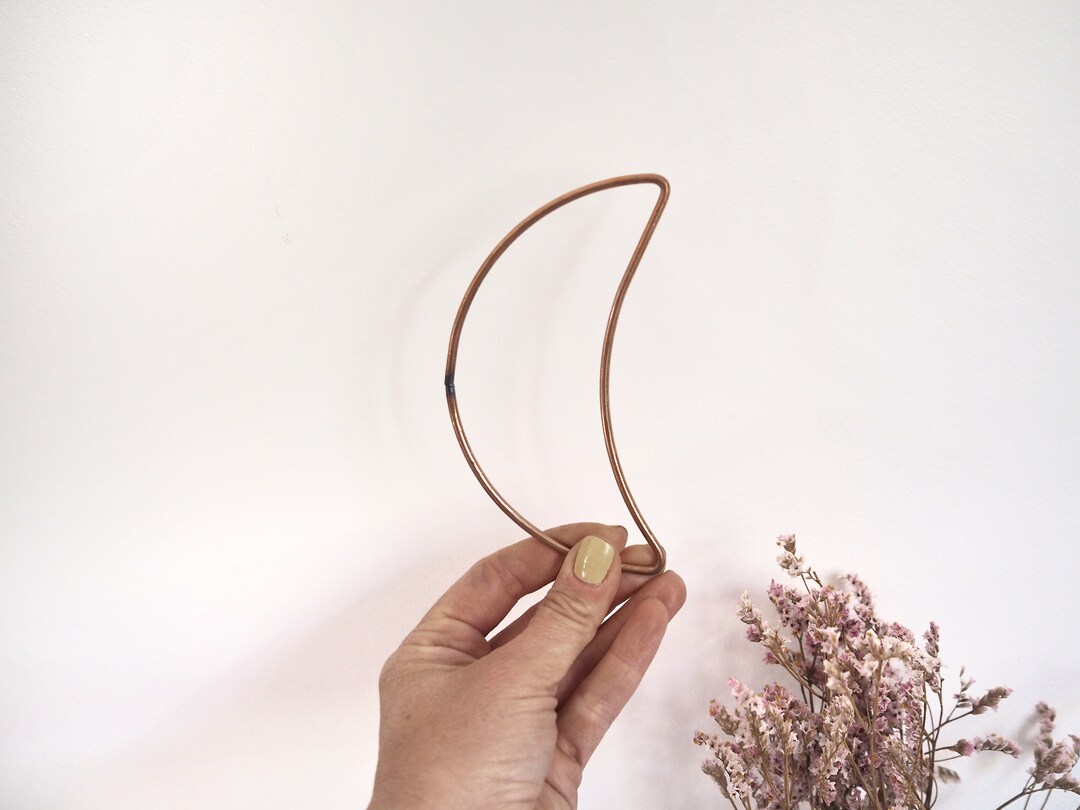 Copper Crescent Moon Shaped Frame. 2 Sizes Available. Macrame ...