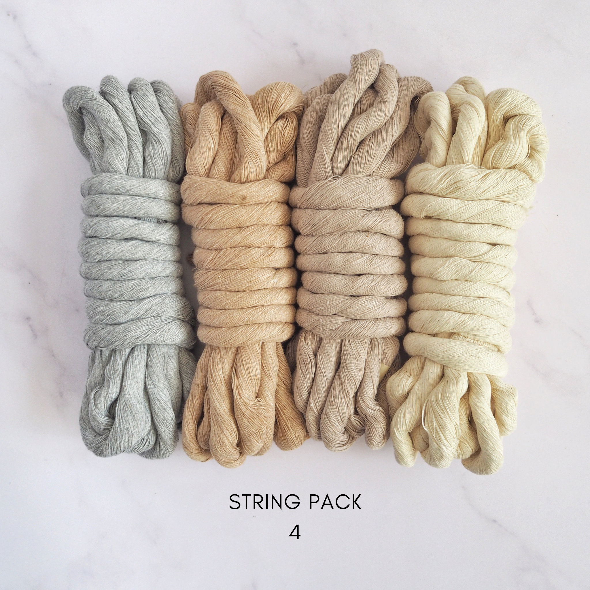 12mm Organic Cotton String Packs. 10 Colour Combinations. - Etsy UK