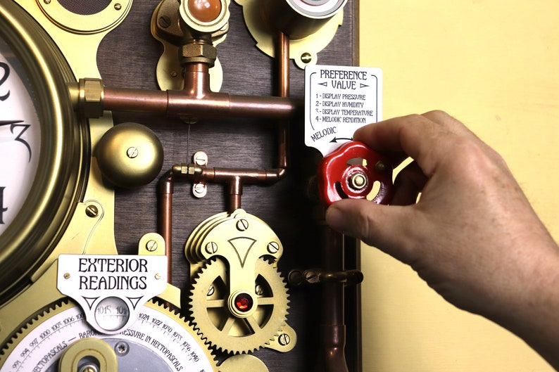 The Barometric Prognosticator 3 Working Steampunk Weather - Etsy