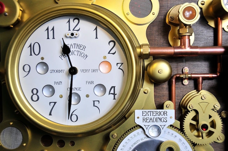 The Barometric Prognosticator 3 Working Steampunk Weather - Etsy UK