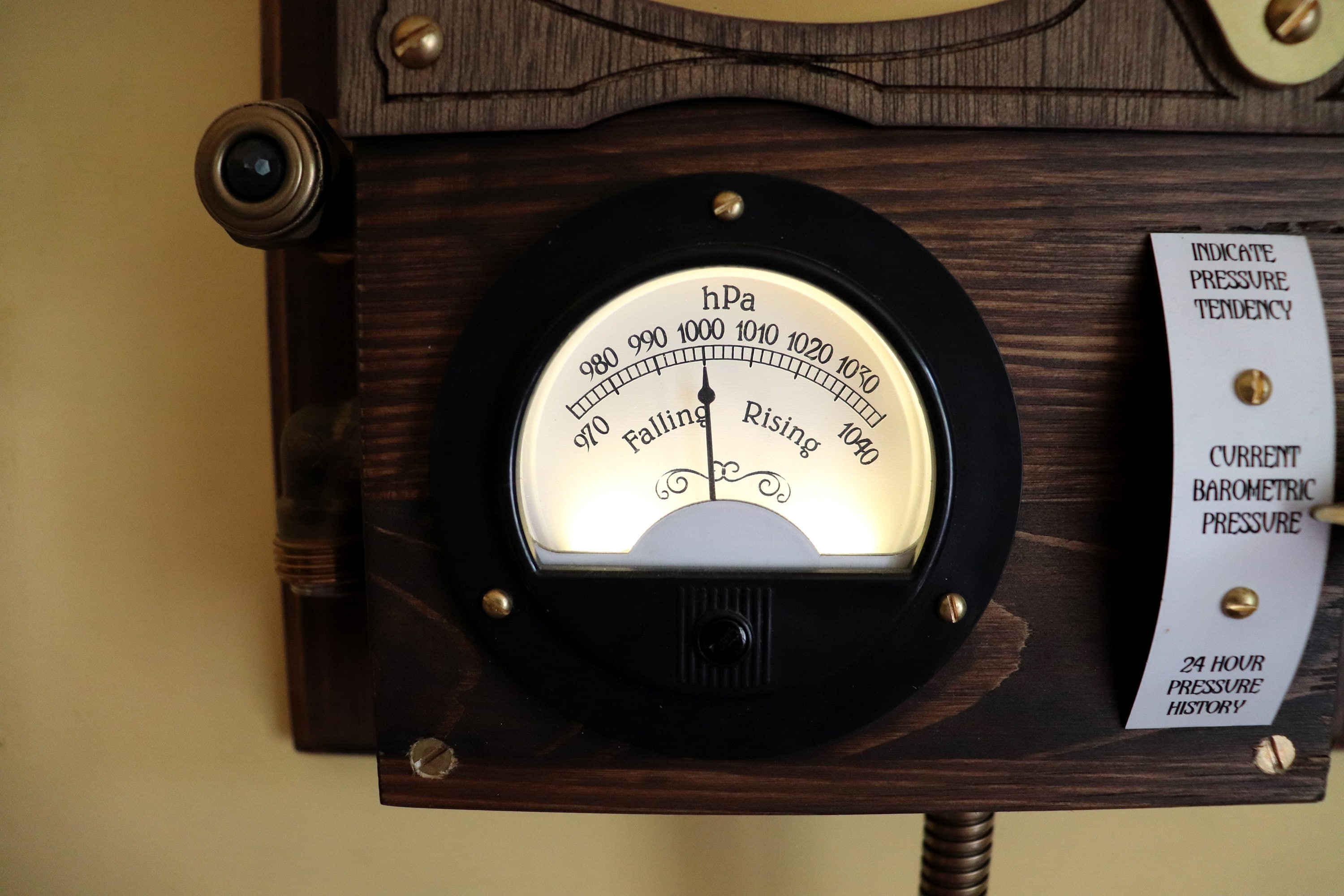 The Climatic Revelator Working Steampunk Weather Forecast Machine - Etsy UK