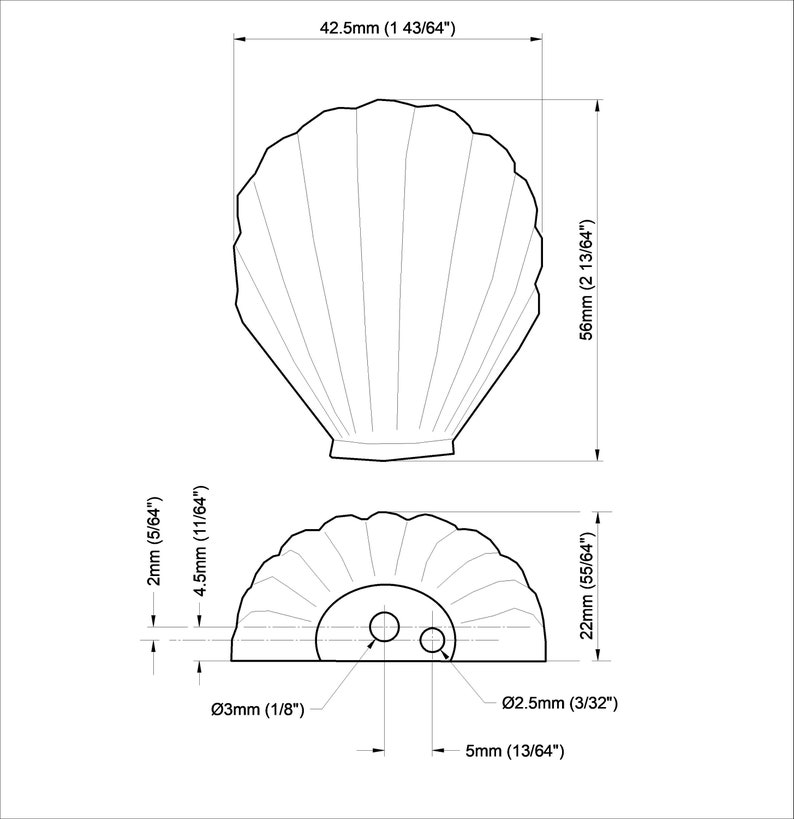 Miniature LED Shell Footlight - Etsy