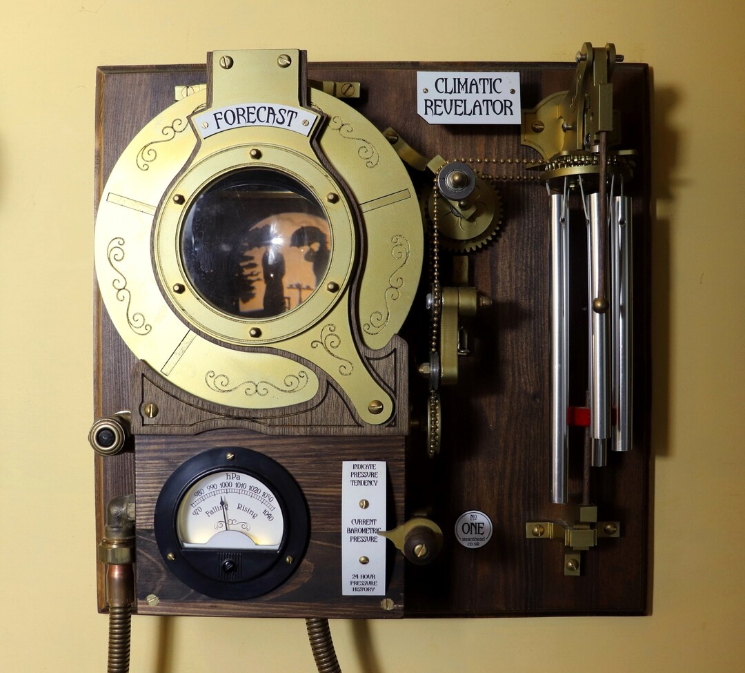 The Climatic Revelator Working Steampunk Weather Forecast Machine - Etsy
