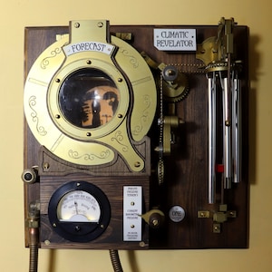 The Climatic Revelator Working Steampunk Weather Forecast Machine - Etsy