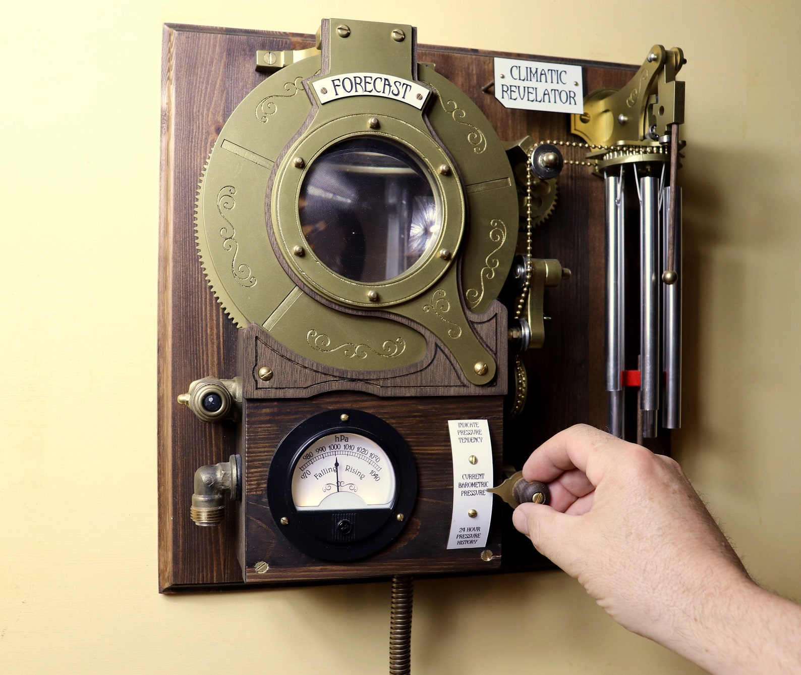 The Climatic Revelator Working Steampunk Weather Forecast Machine - Etsy