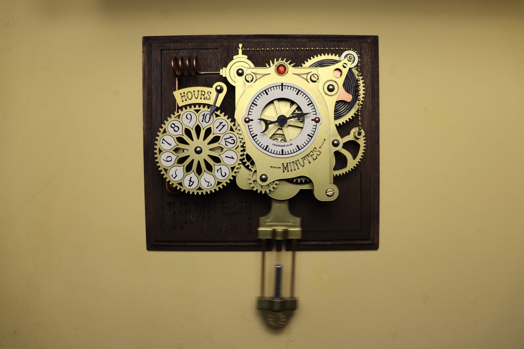 Chronograph Steampunk Clock - Etsy