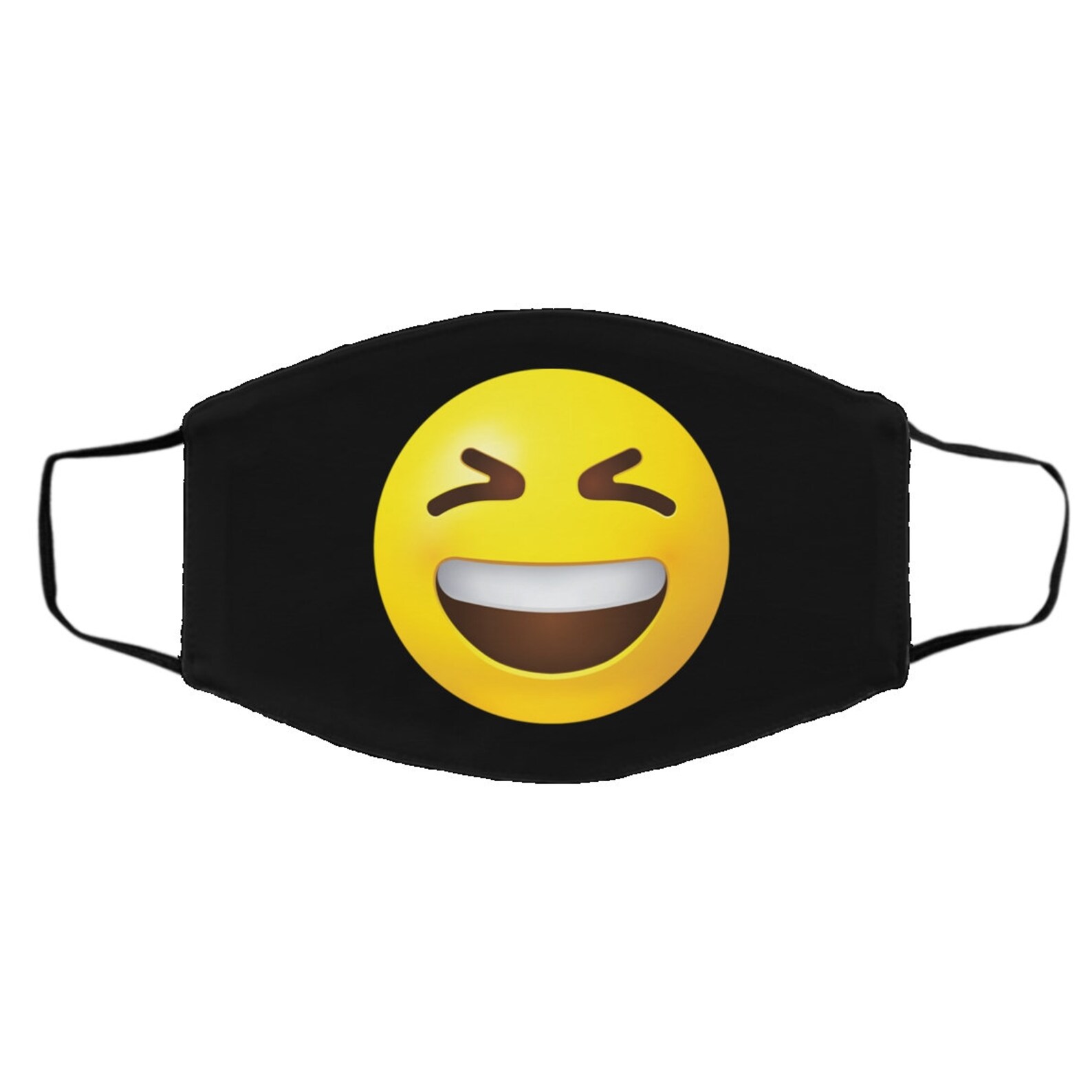 Emoji Face Masks Laughing Emoji Mask Medlg Face Mask Etsy