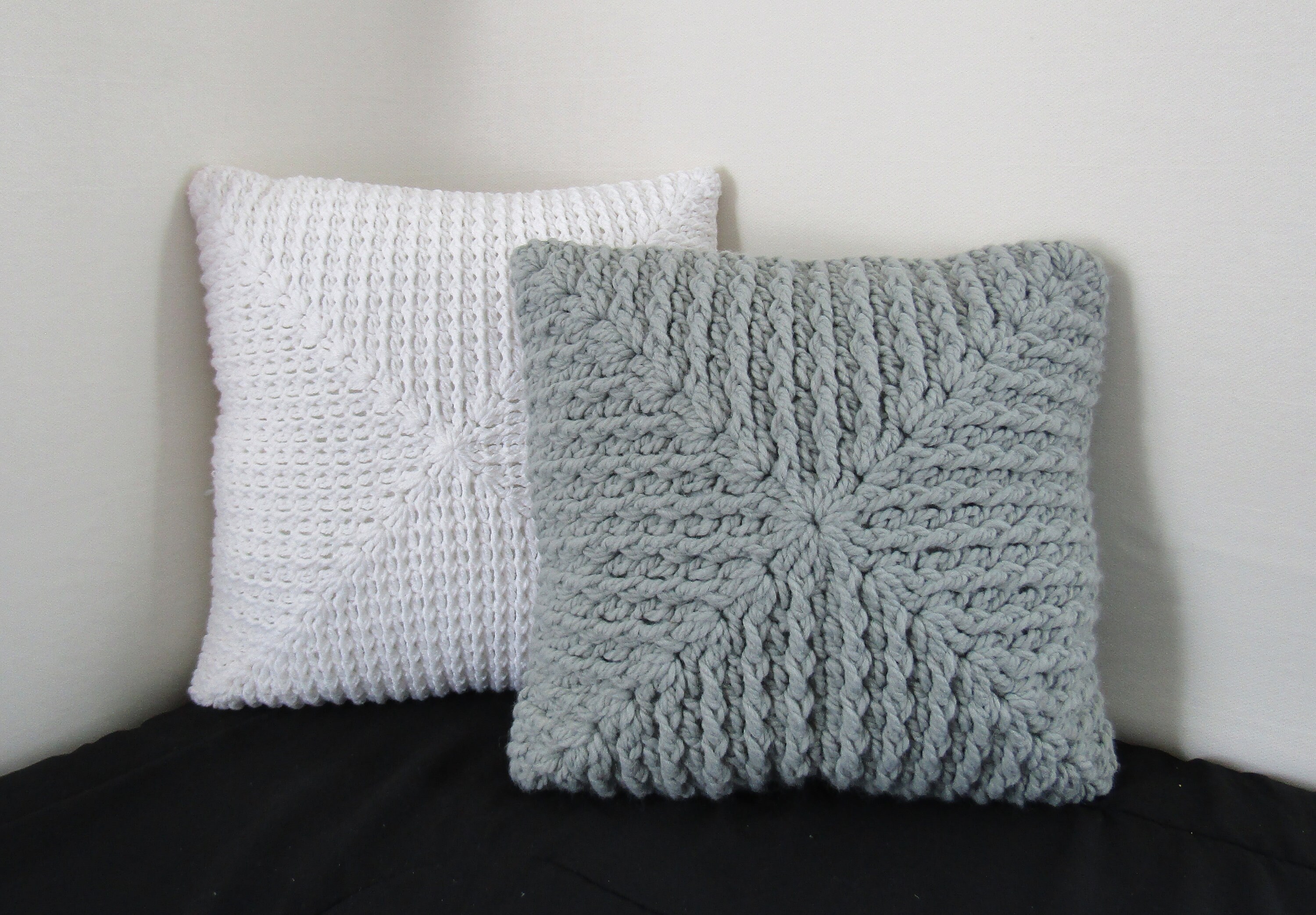 Crochet Textured Granny Square Pillow Pattern | Etsy