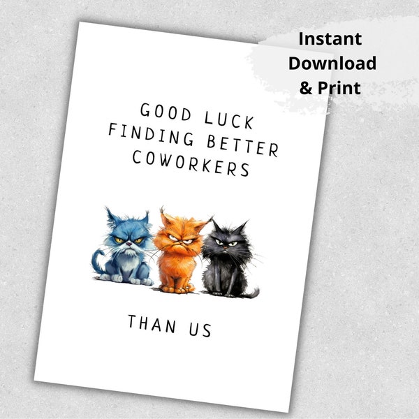 Funny Work Colleague Card - Etsy