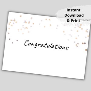 Printable Congratulations Card. Graduation Card. Card Template. Card to ...