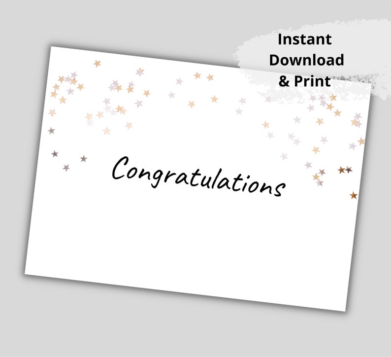 Printable Congratulations Card. Graduation Card. Card Template. Card to ...