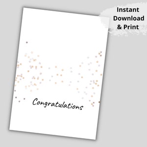 Printable Congratulations Card. Graduation Card. Card Template. Card to ...