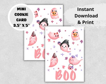 Boo Cookie Card - Etsy