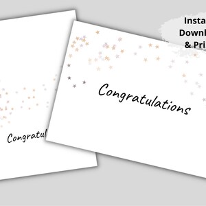 Printable Congratulations Card. Graduation Card. Card Template. Card to ...