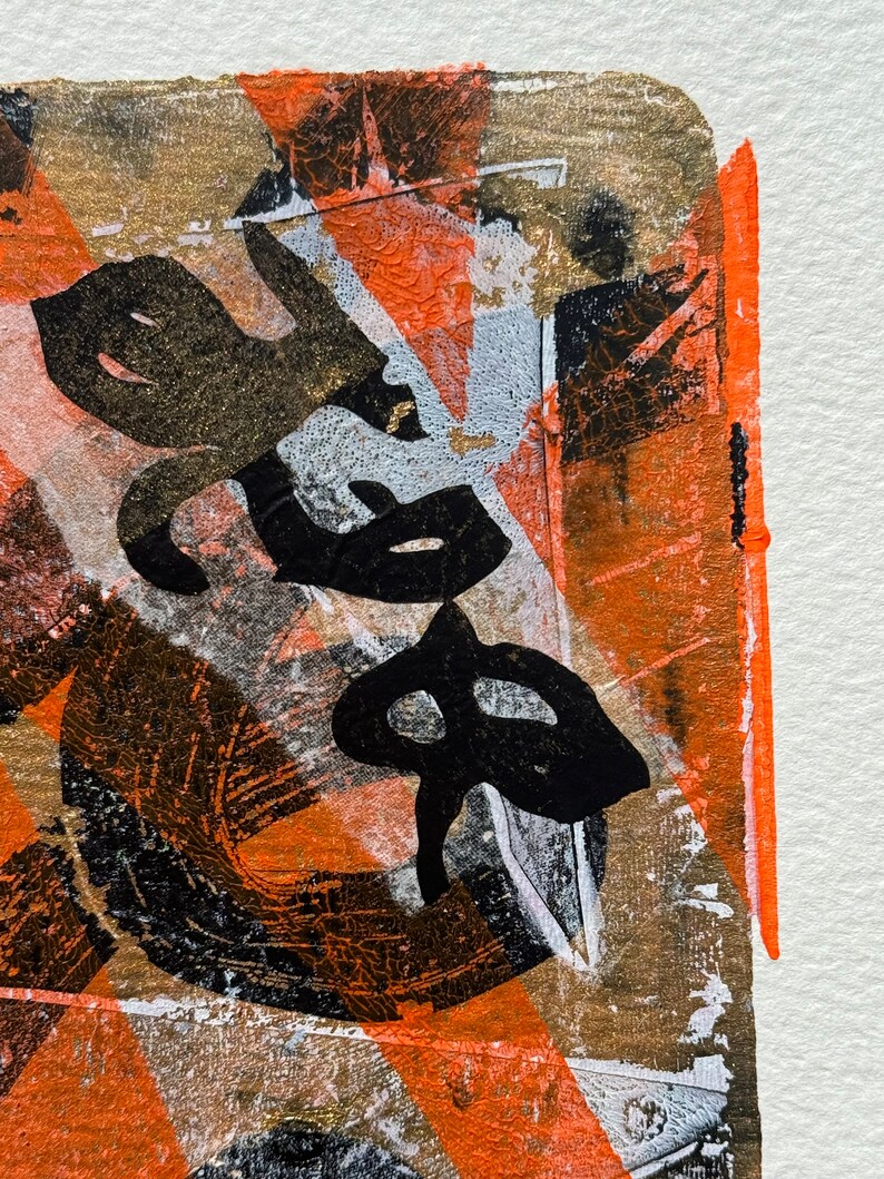 Monoprint Collage - Etsy
