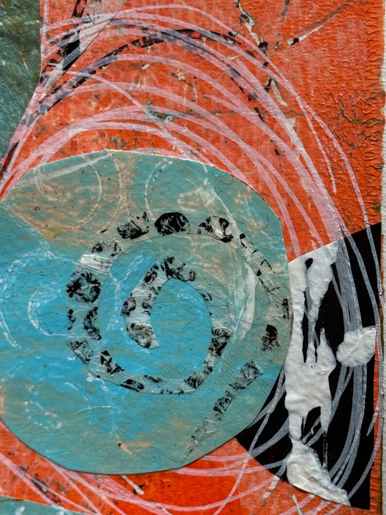 Monoprint Collage - Etsy